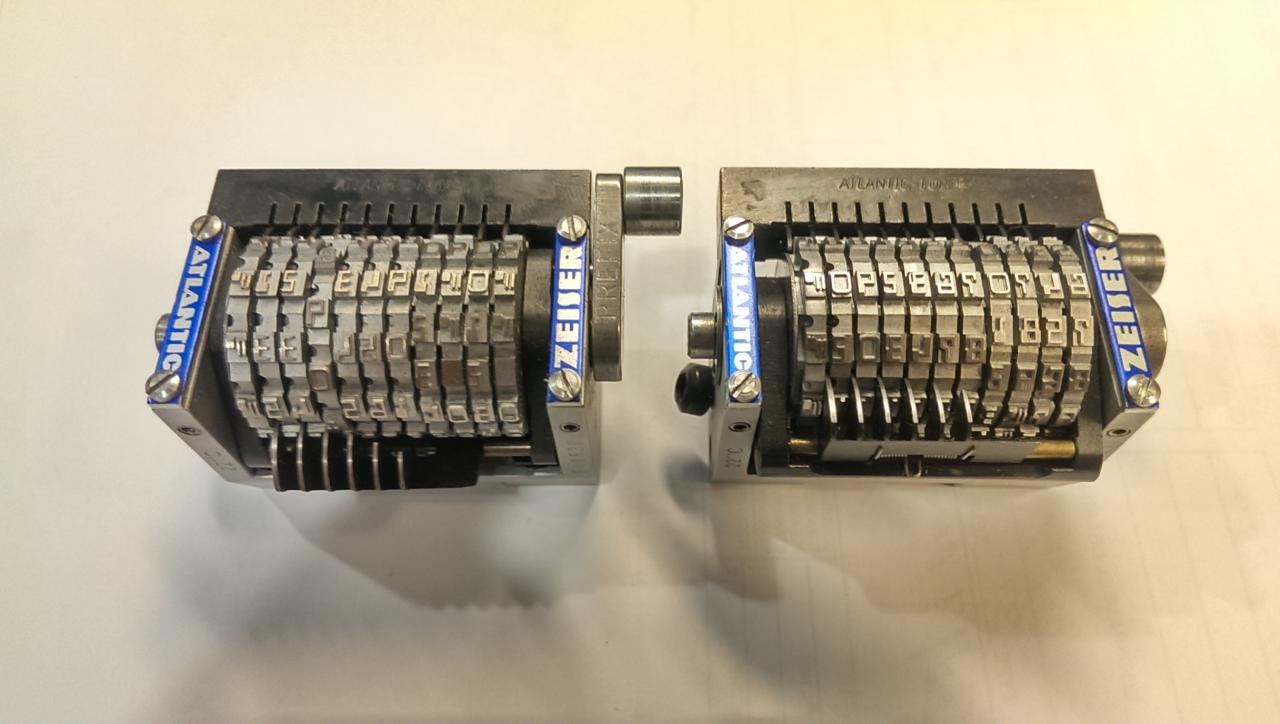 Lot #49: Atlantic Force MICR 11-Digit Numbering Machines (Odd & Even ...